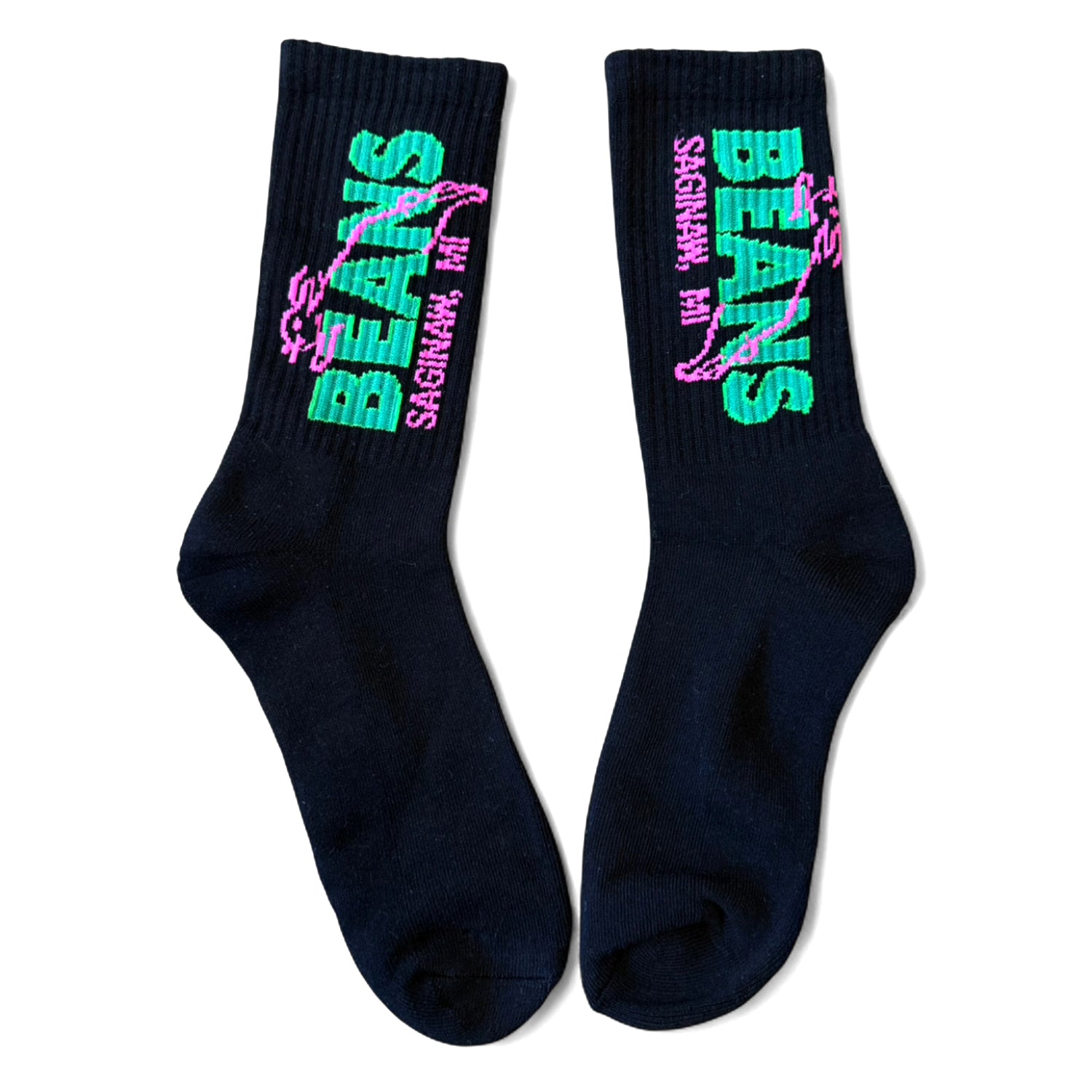 Beans Knit Socks - Black – Wub Wheel Company
